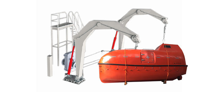 Marine Gravity Luffing Arm Type Lifeboat for Lifesaving - Gathering Marine